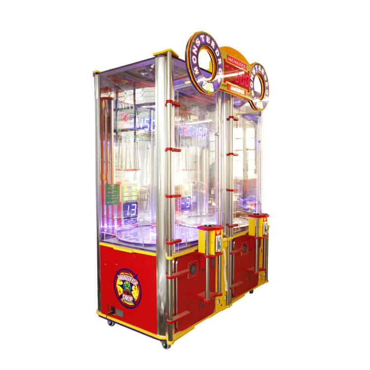 Coin Operated Monster Drop Redemption Machine for Sales
