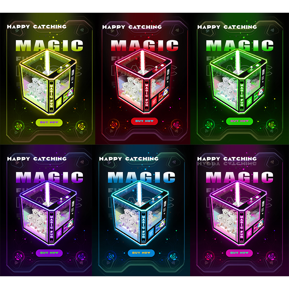 Magic Fun Cube Claw Crane Machine